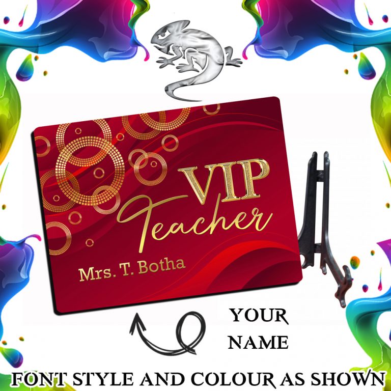 VIP Teacher Laminate Wood - Personalized Gifts