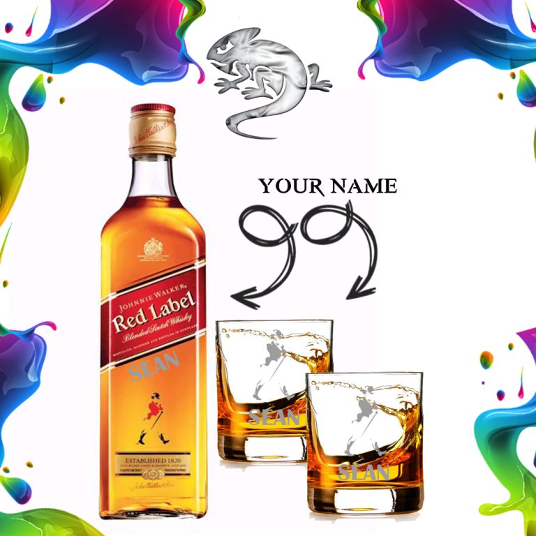 Johnnie Walker Red Set - Personalized Gifts