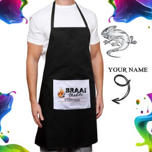 Braai Master Black Apron - Personalized Gifts