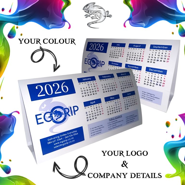 2026 Branded Desk Calendar - Personalized Gifts