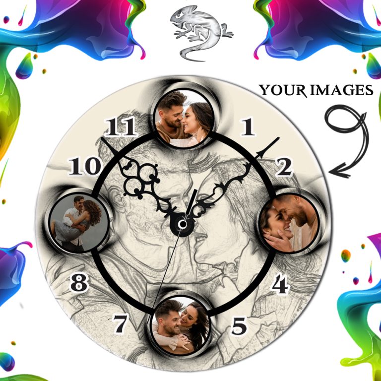 Texture Photo Clock - Personalized Gifts