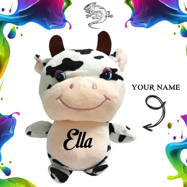 Personalised Plush Cow - Personalized Gifts