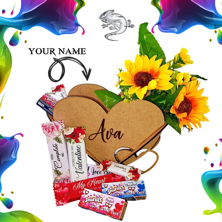 Personalised SweetHeart Caddy Set - Personalized Gifts